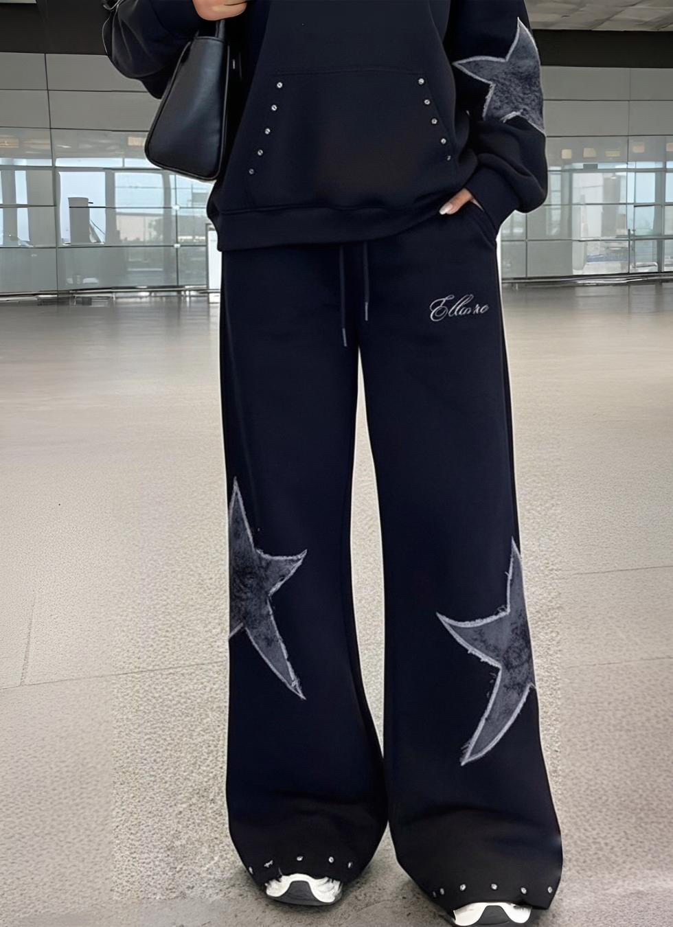 Nova Star Sweatpants | Airport Outfit & Loungewear – Ellure Studio